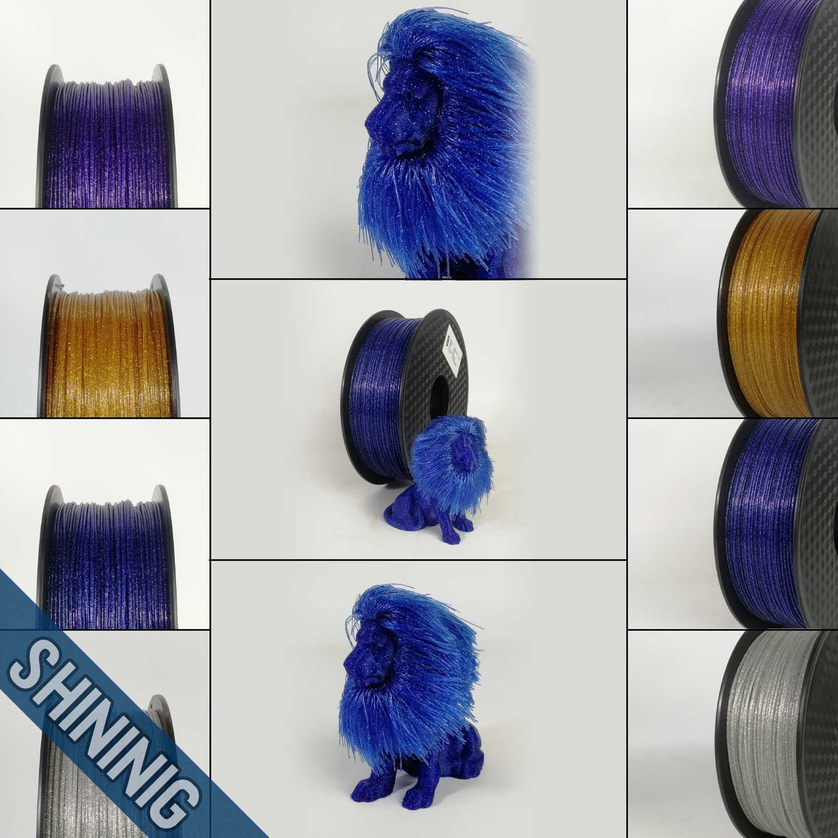 فلمنت الوان لماعة - PLA Shining Hello3D Filament – Smarpix